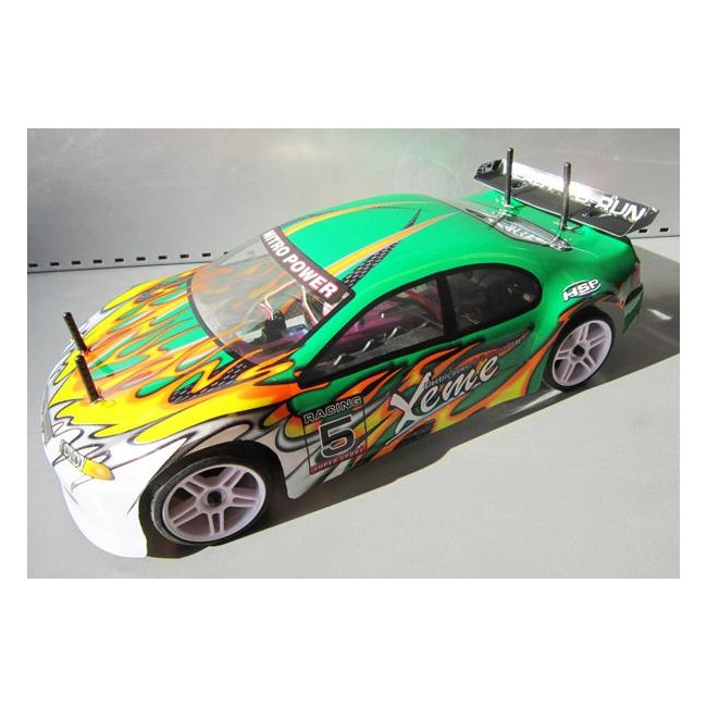 XEME ON ROAD 1/10 C/2.4GHZ BT+CARG (BLANCO-VERDE)